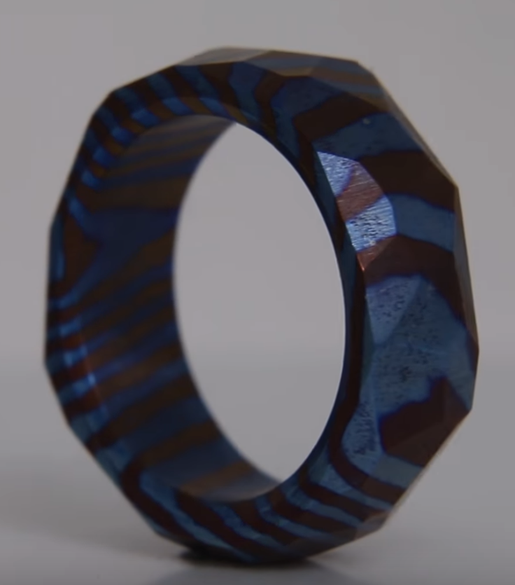 Making an Obsidian Timascus Ring and Flame Coloring it | Patrick Adair ...