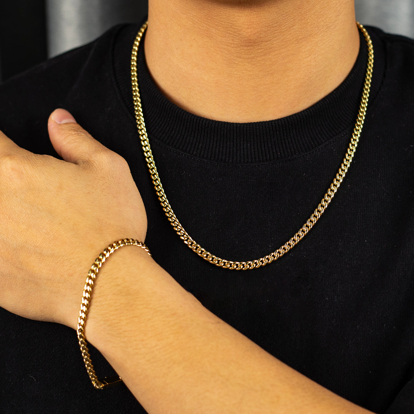 Gold Cuban Set 5mm | Patrick Adair Designs