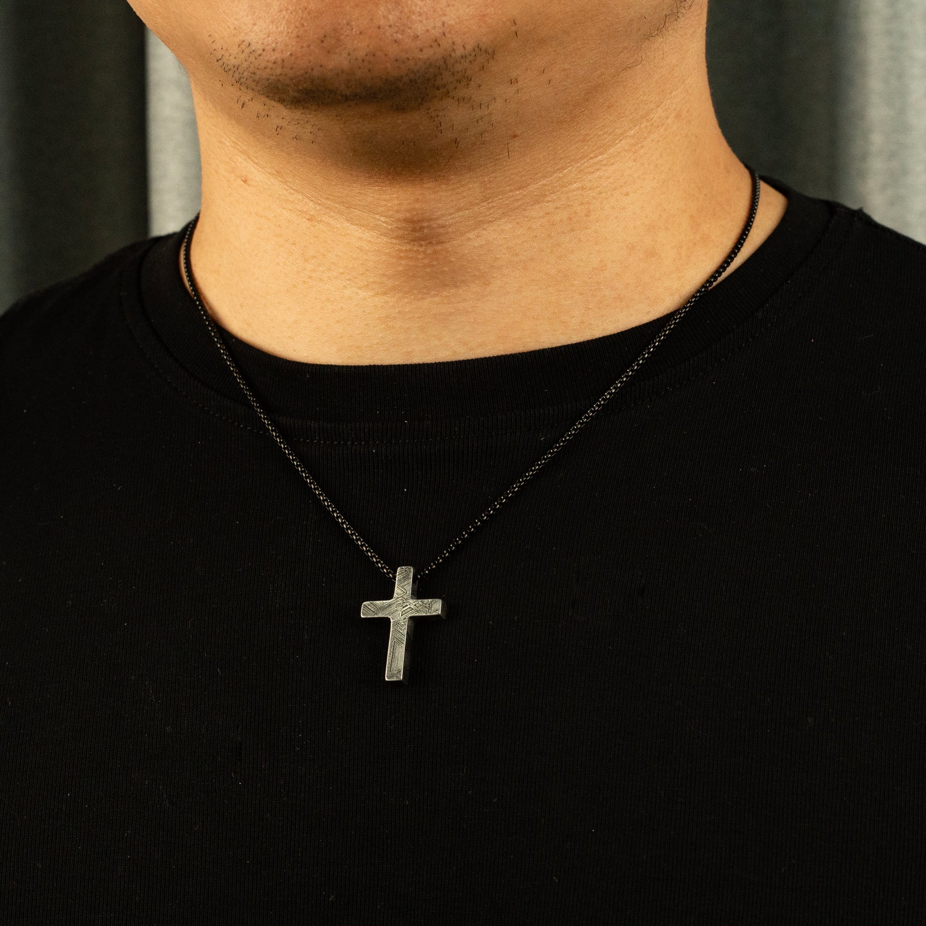 Solid Meteorite Cross Pendant– Patrick Adair Designs