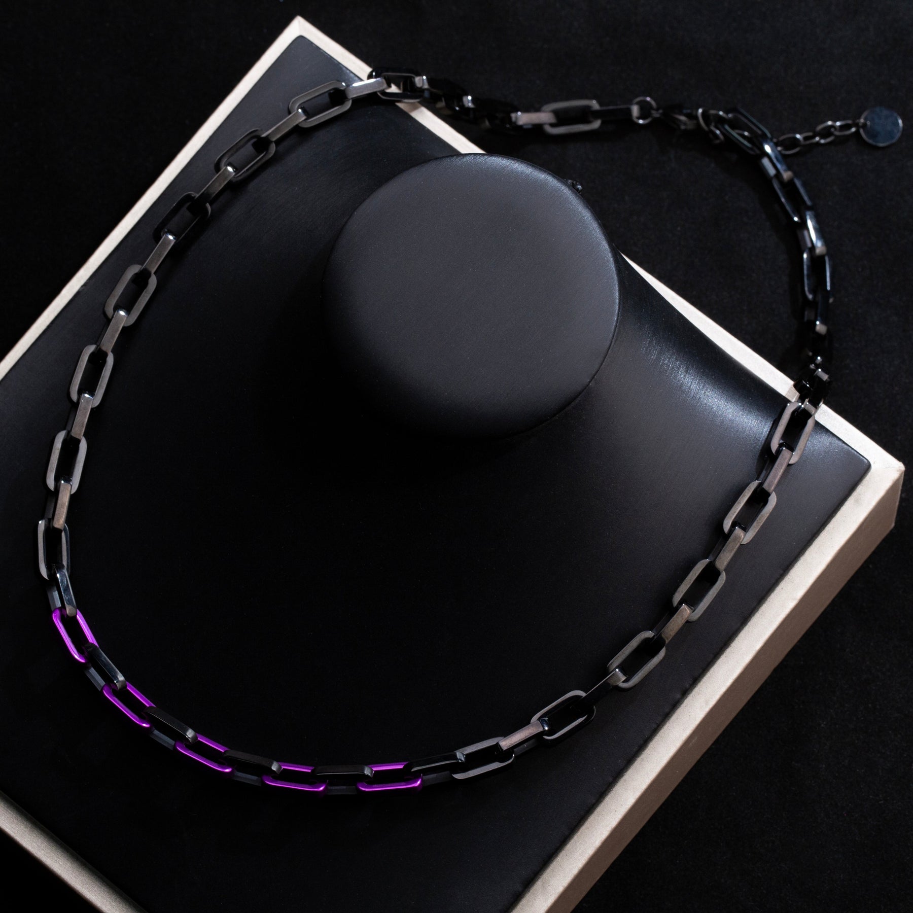 Midnight Violet Necklace Chain | 24" Solid Stainless Steel– Patrick ...
