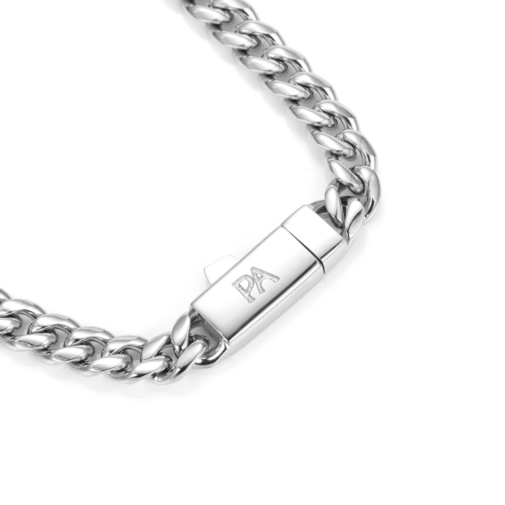 Silver Cuban Link ID Bracelet 5mm | Patrick Adair Designs