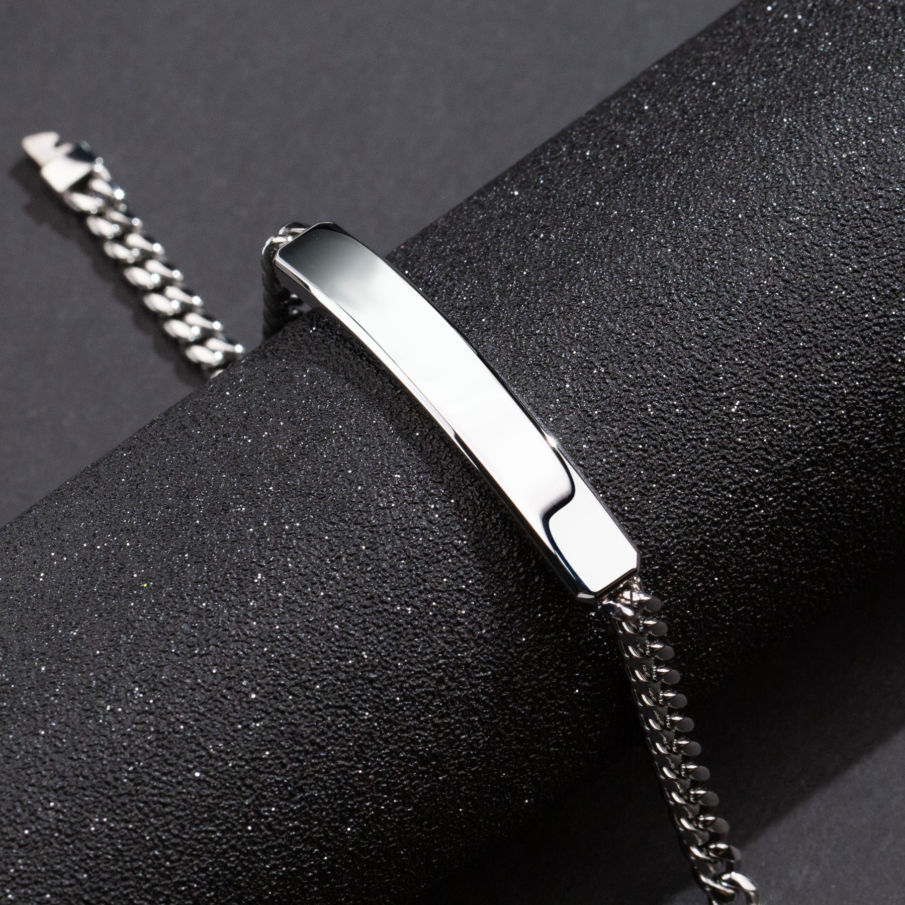 Silver Cuban Link ID Bracelet 5mm | Patrick Adair Designs