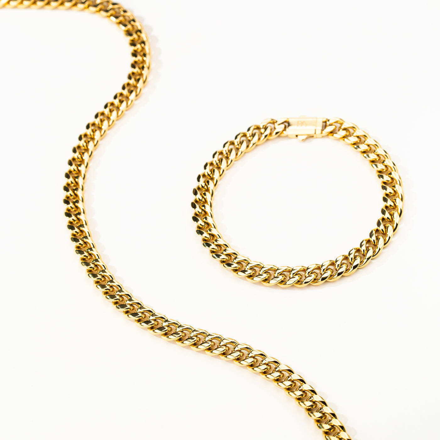 Gold Cuban Set 8mm– Patrick Adair Designs