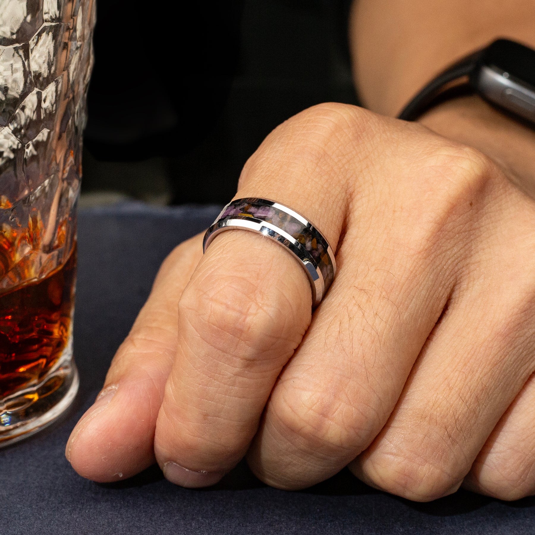 Custom Platinum Glowstone Ring– Patrick Adair Designs