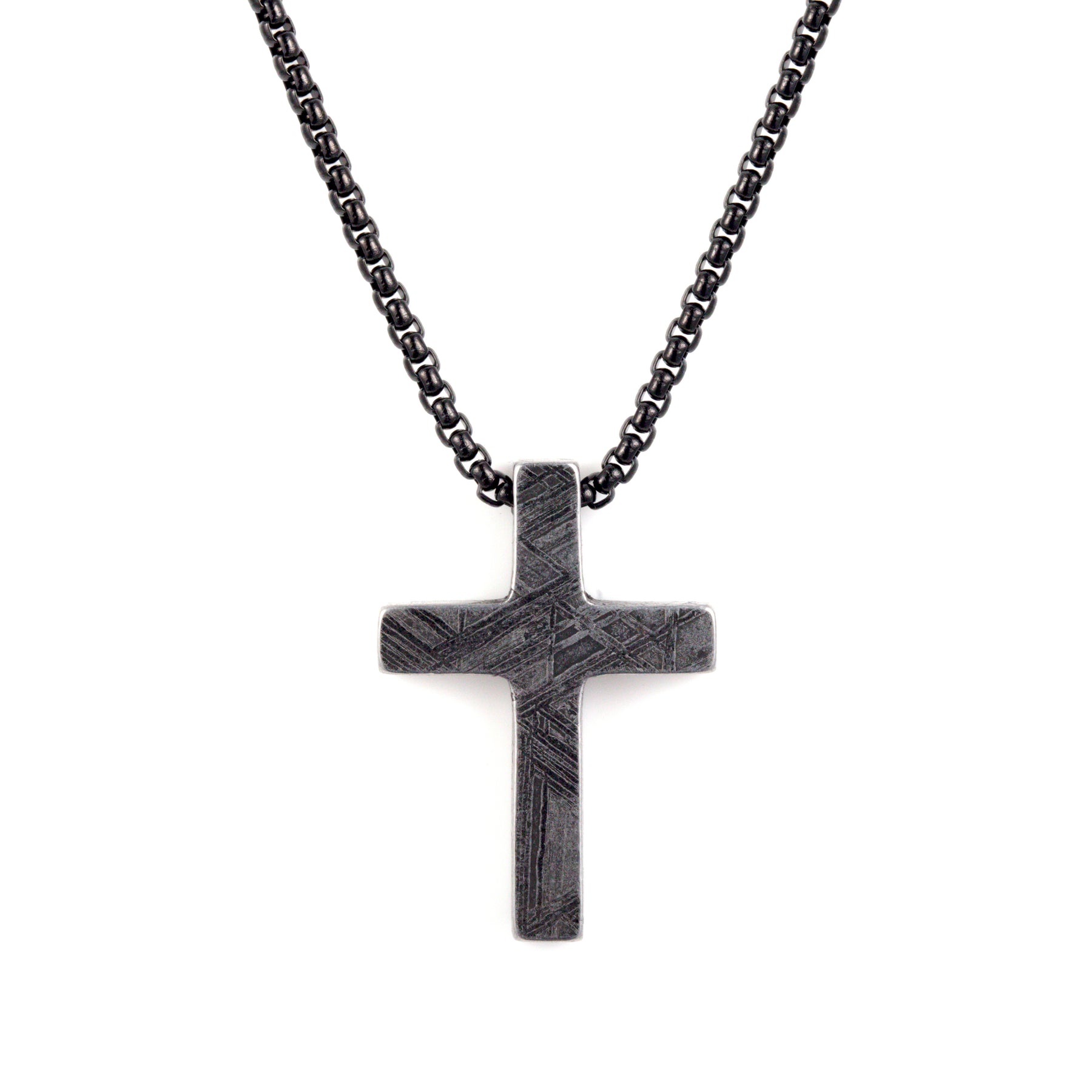 Solid Meteorite Cross Pendant– Patrick Adair Designs