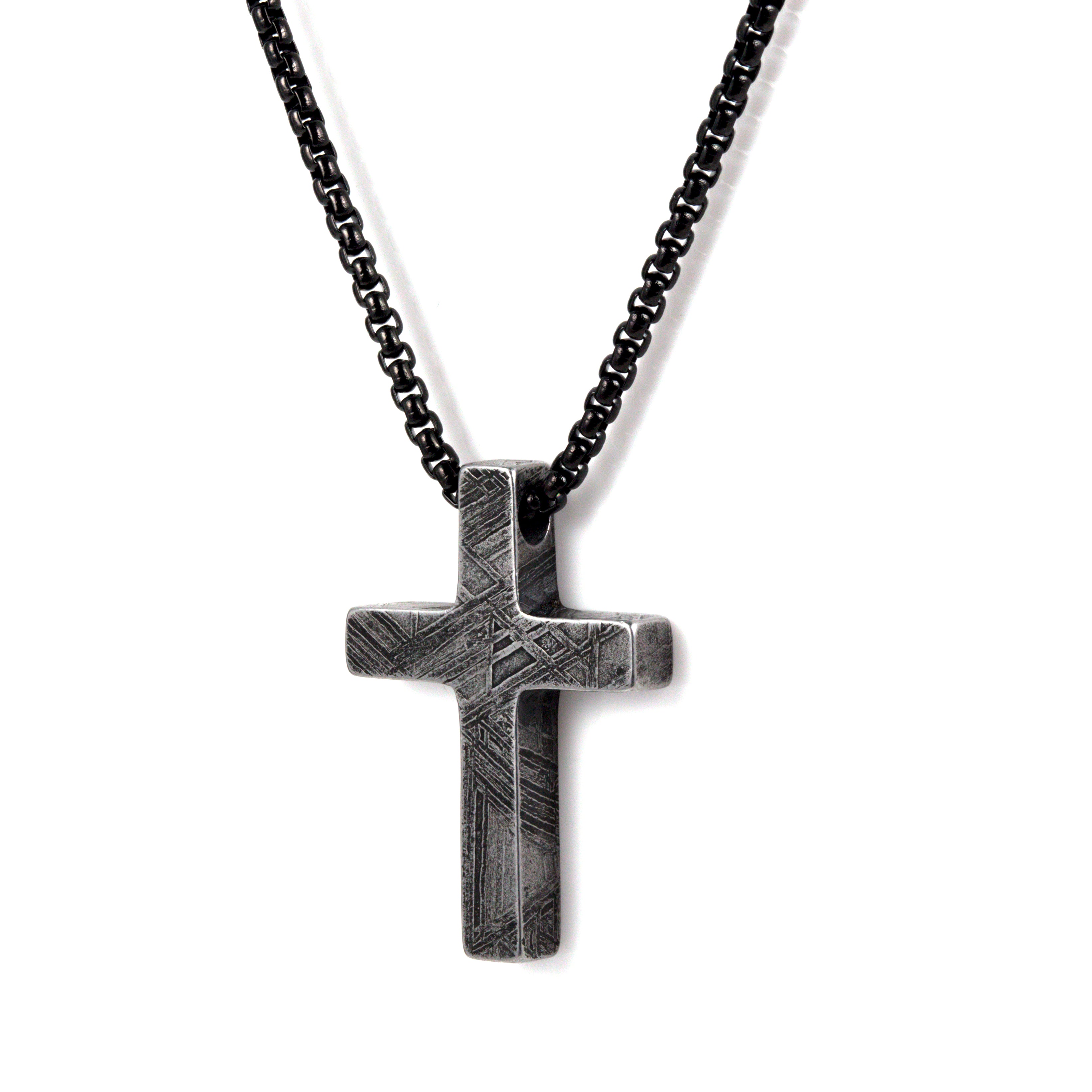 Solid Meteorite Cross Pendant– Patrick Adair Designs