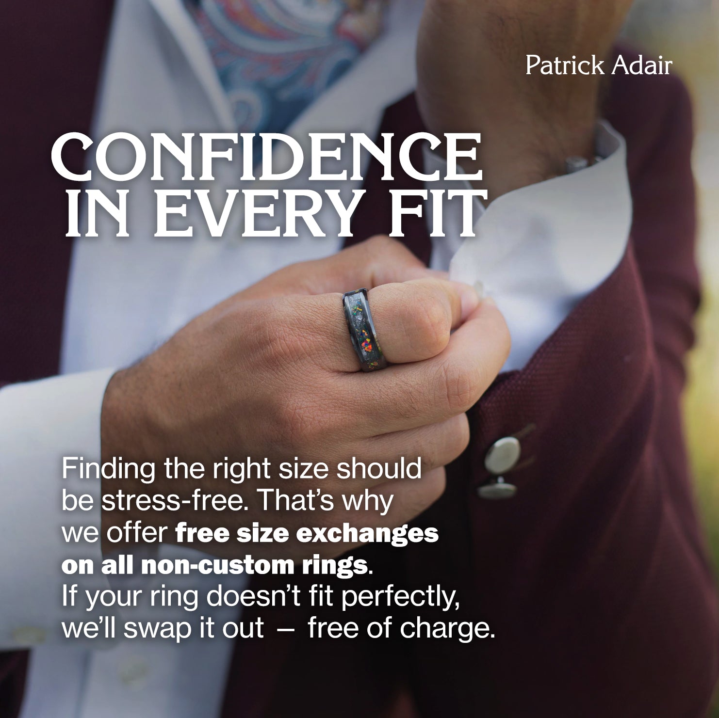 Custom Glowstone Stackable Ring | Patrick Adair Designs