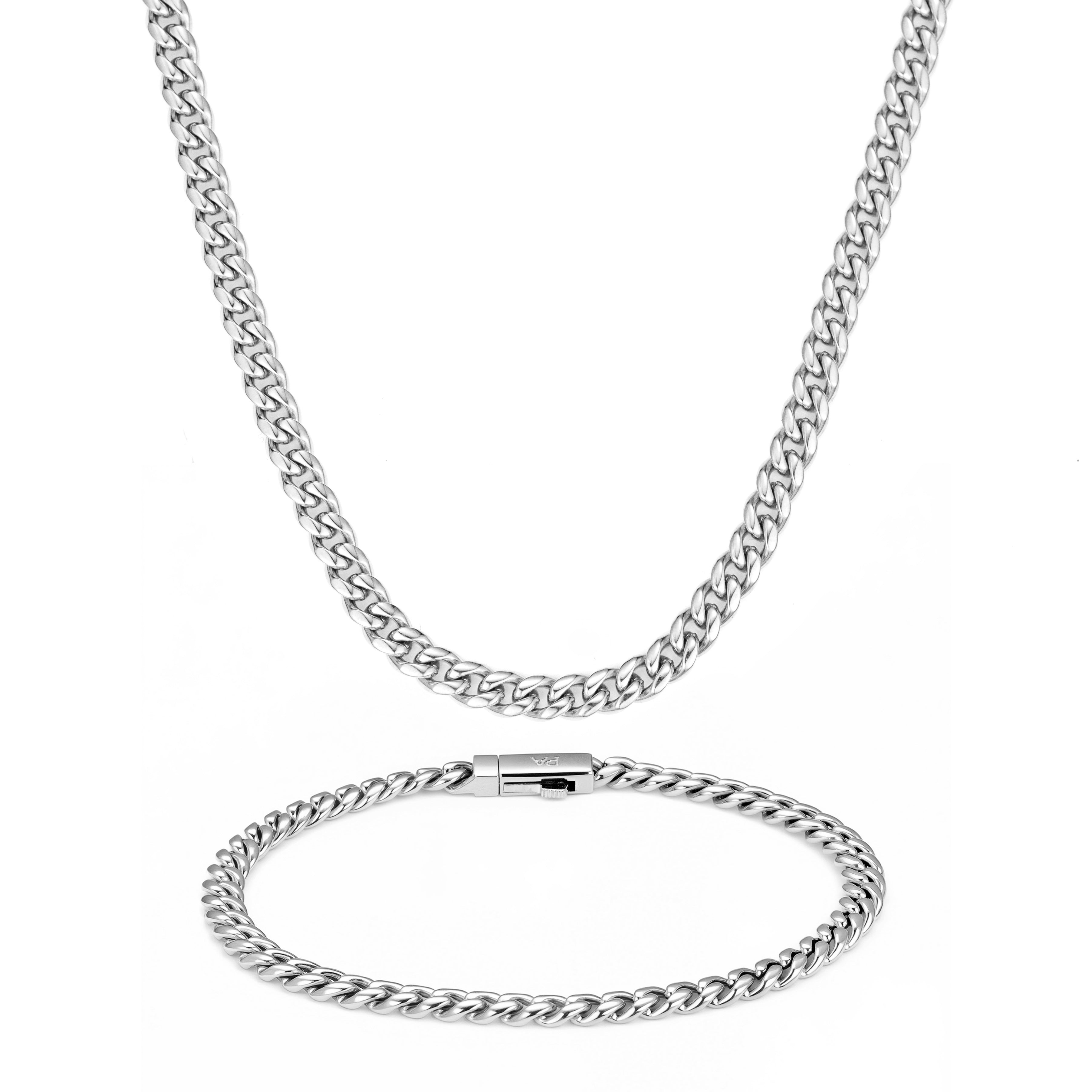 Silver Cuban Set 5mm– Patrick Adair Designs