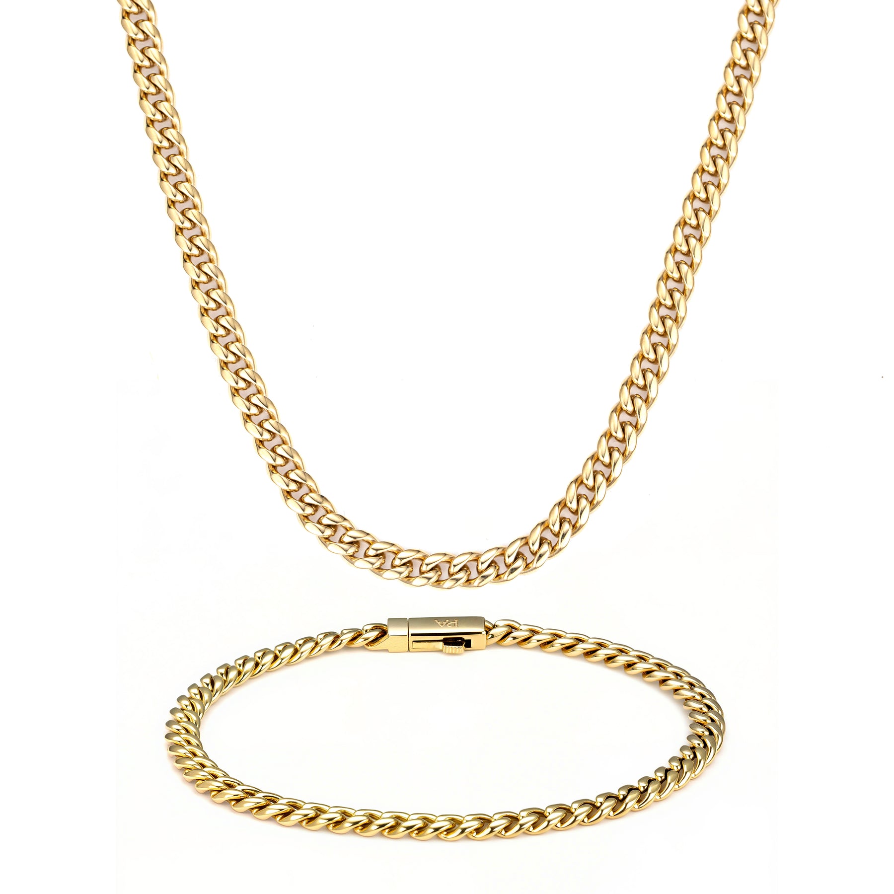 Gold Cuban Set 5mm | Patrick Adair Designs