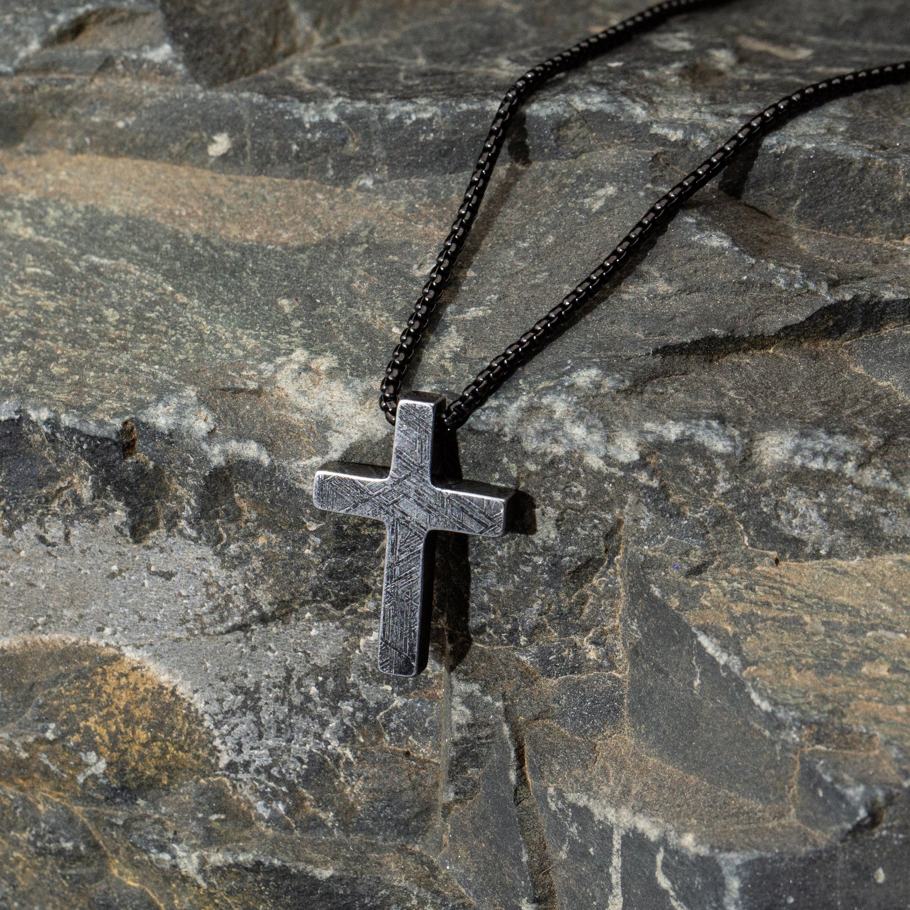 Solid Meteorite Cross Pendant– Patrick Adair Designs