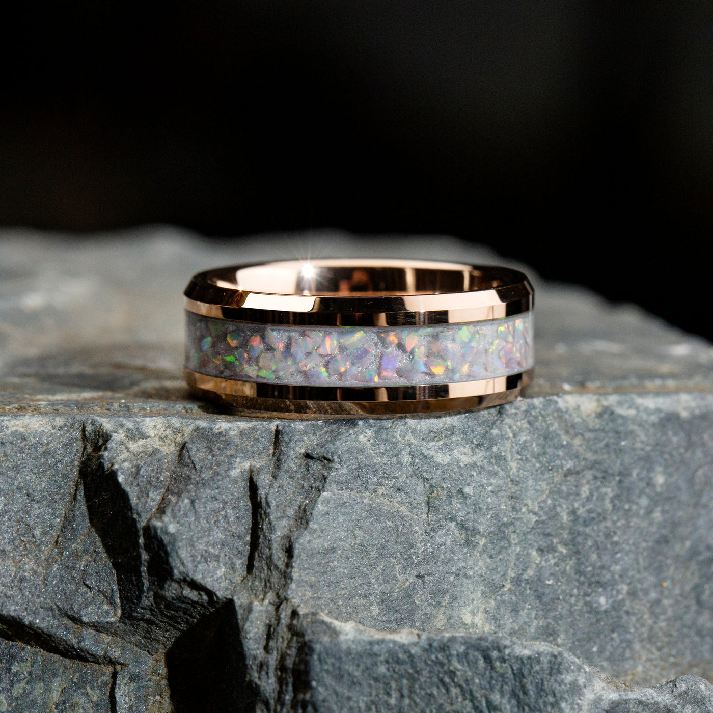 Custom Rose Gold Glowstone Ring– Patrick Adair Designs