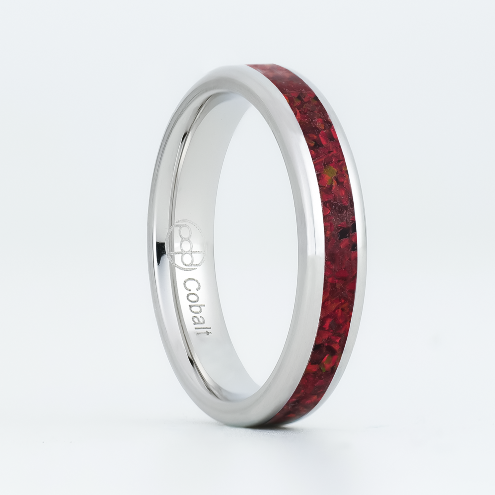 Crimson Red Opal Glowstone Stackable Ring | Patrick Adair Designs