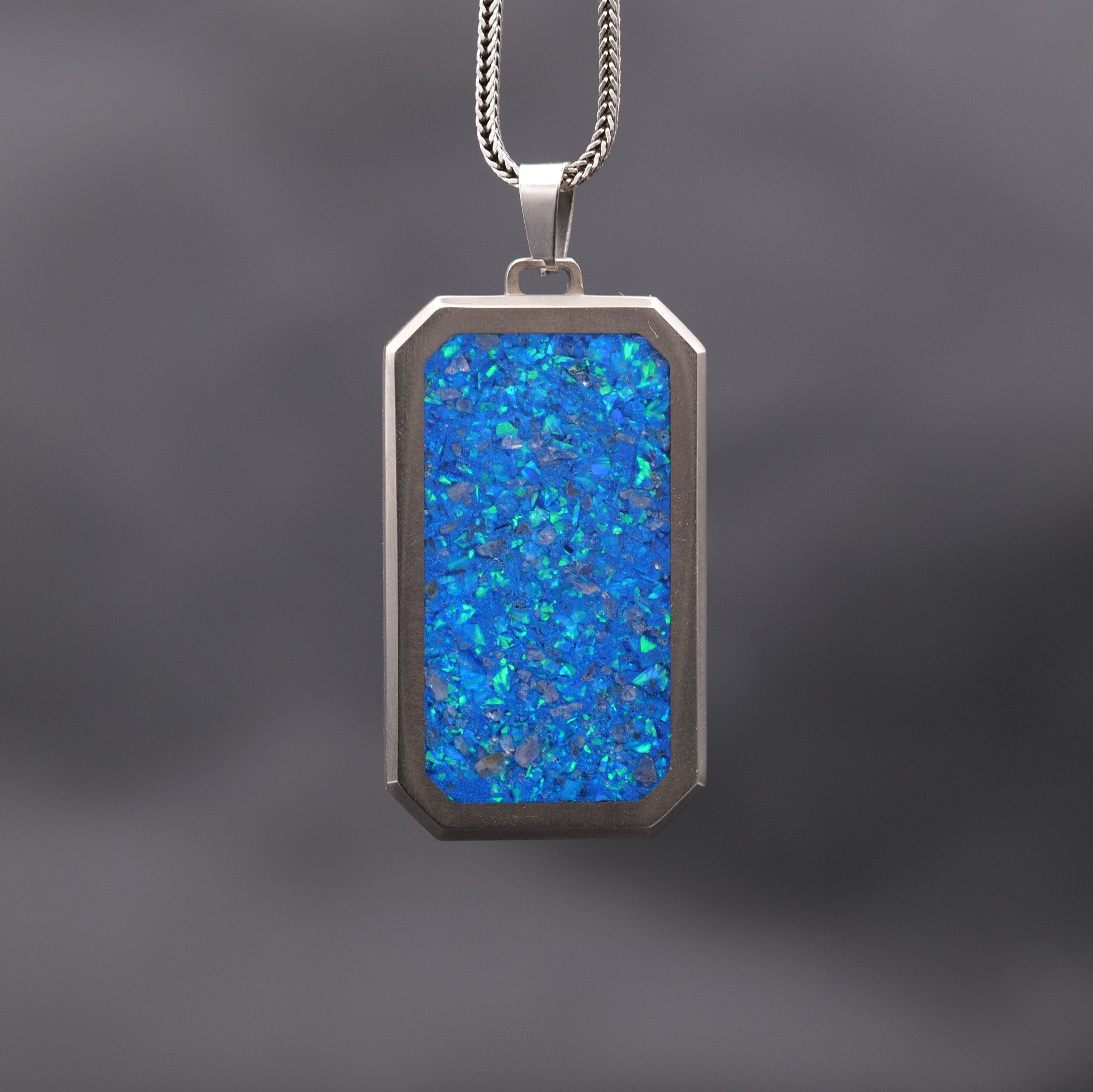 Custom Titanium Glowstone Pendant | Patrick Adair Designs